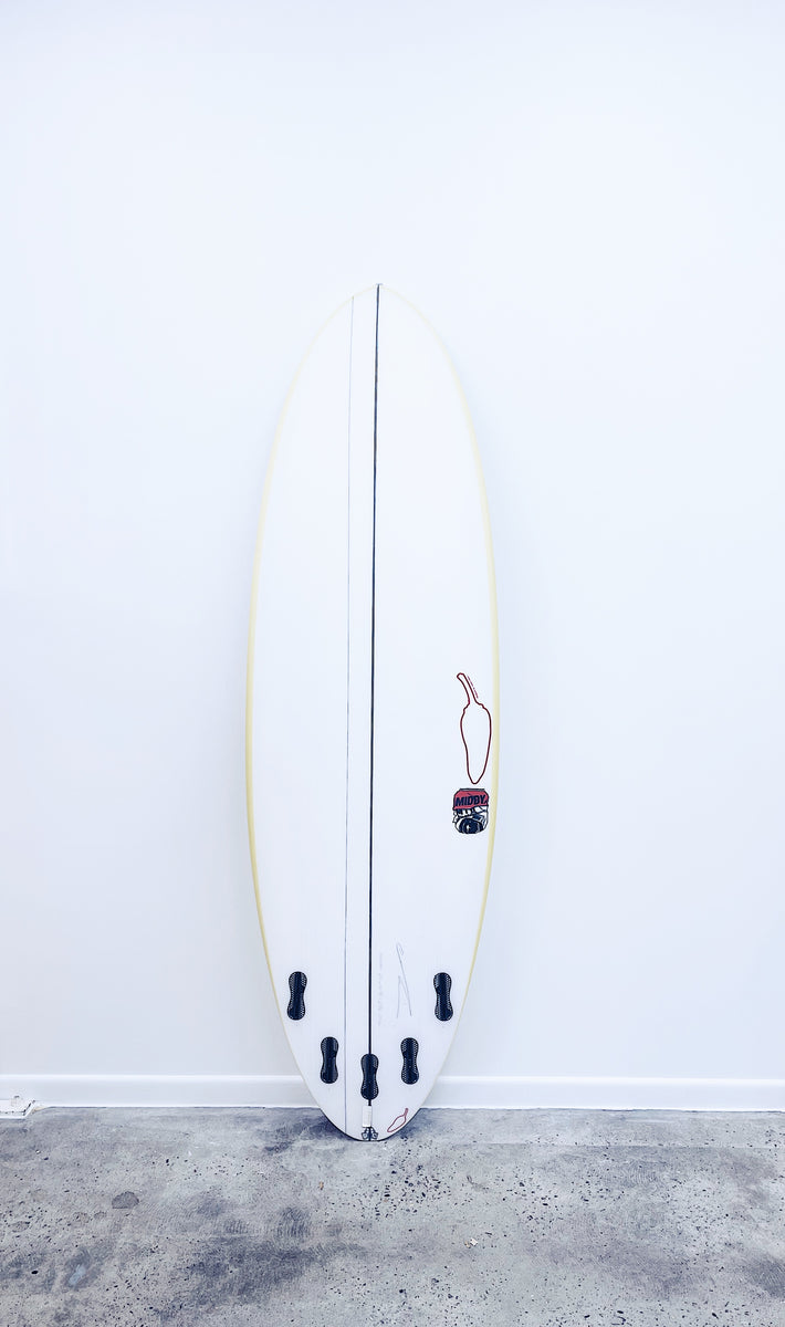 AGED STOCK (CHILLI MIDDY) 6'0 x 20 5/8 x 2 7/16 #556589 – The Board Lab