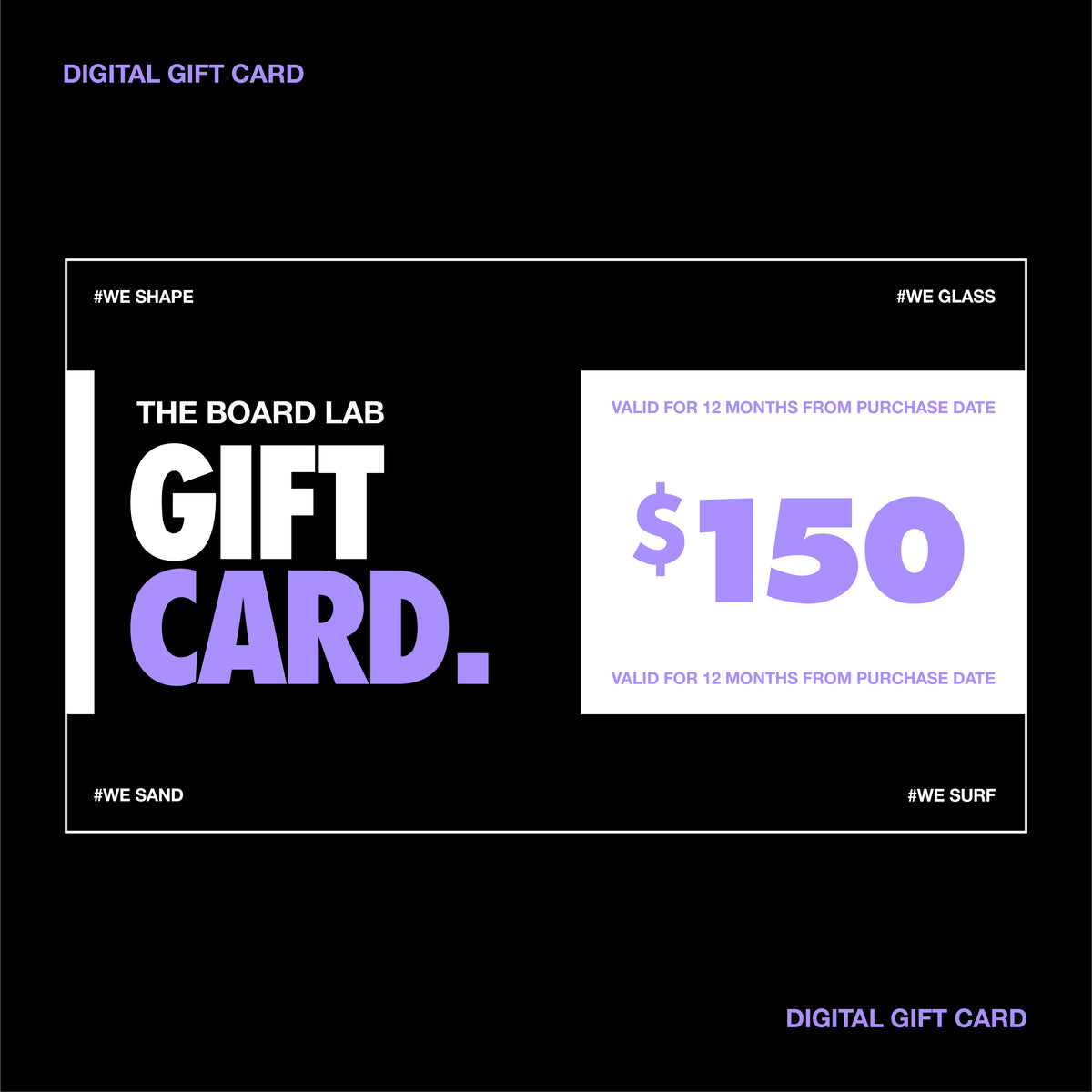 The Board Lab – Gift Card $150